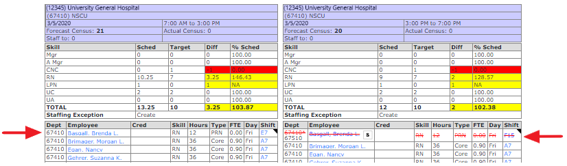 Daily Roster - Split Assignment