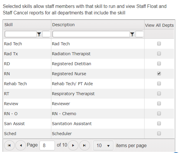 Configure Staff Reports