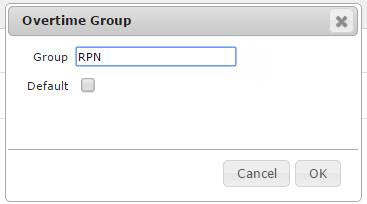 Editing the Overtime Group Name