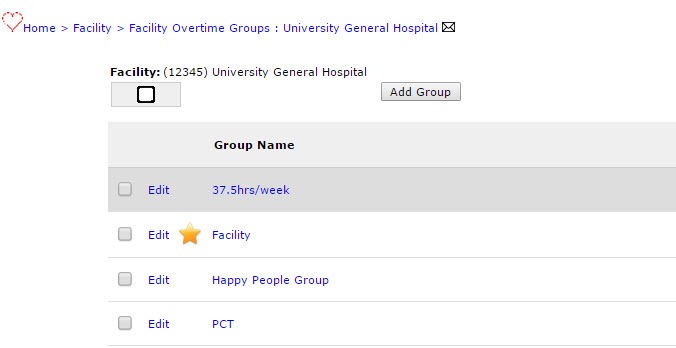 Editing the Overtime Group Name